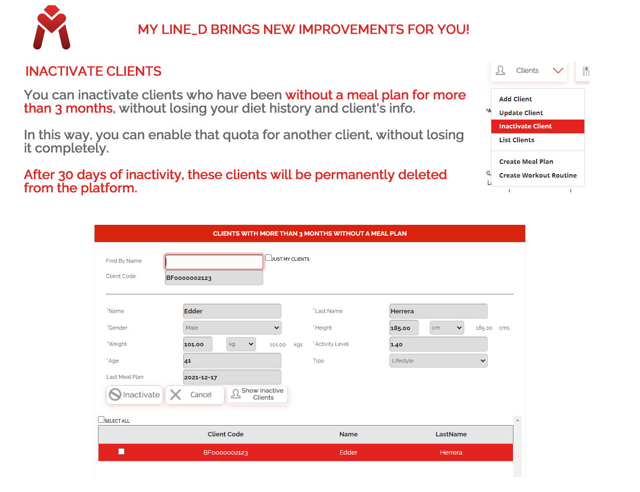 TERMS AND CONDITIONS FOR THE USE OF Myline_D APP